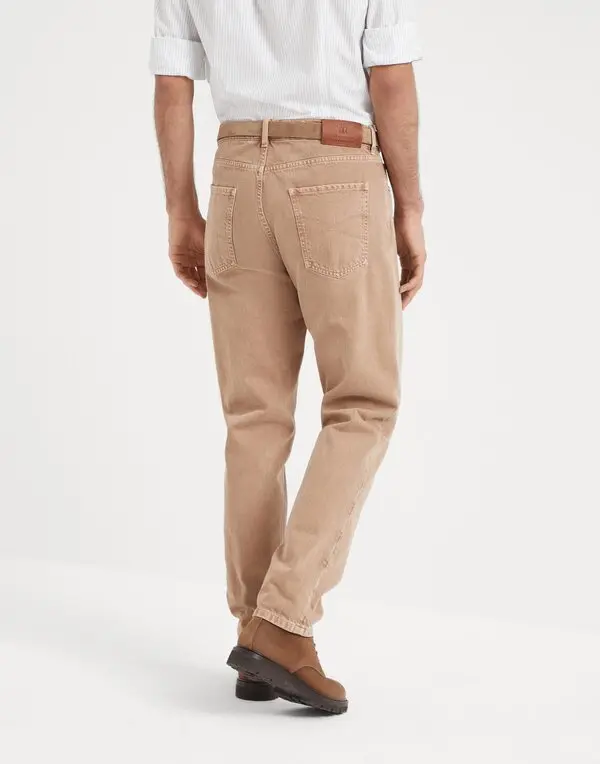 Brunello Cucinelli Logo-patch Tapered Jeans