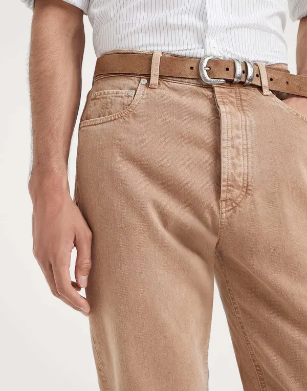 Brunello Cucinelli Logo-patch Tapered Jeans