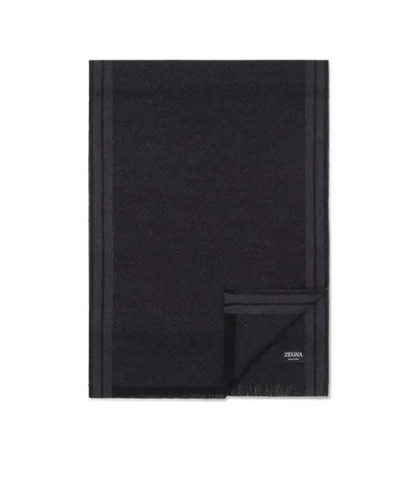 Zegna Striped-trim Scarf
