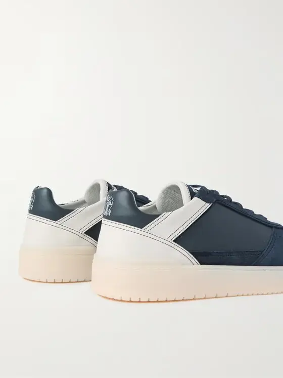 Brunello Cucinelli Panelled Lace-up Sneakers
