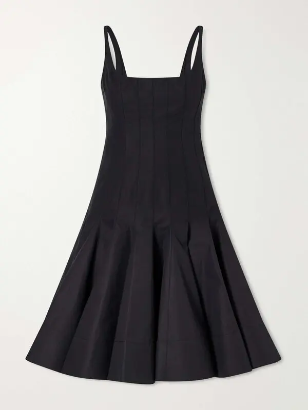 Jacquemus La Robe Agave Cotton Mini Dress - Black