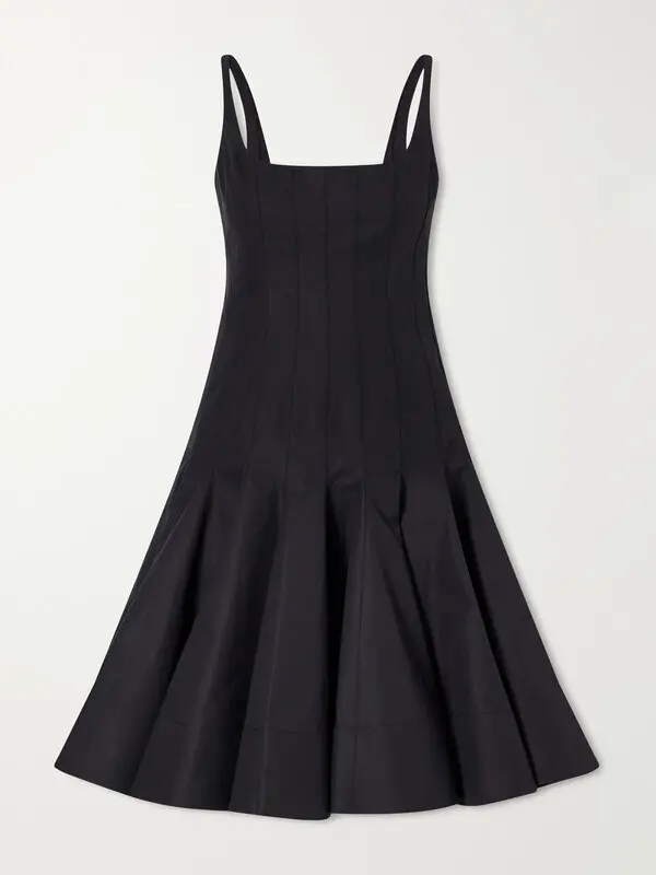 Jacquemus La Robe Agave Cotton Mini Dress - Black