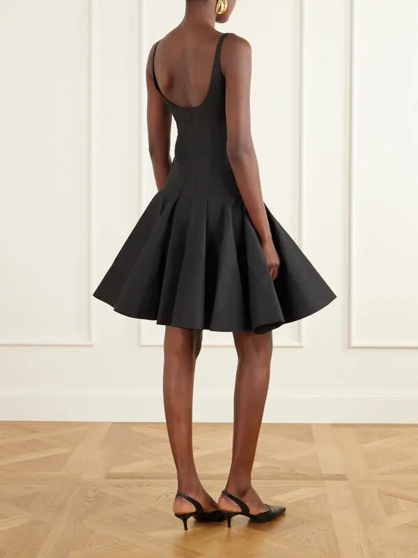 Jacquemus La Robe Agave Cotton Mini Dress - Black