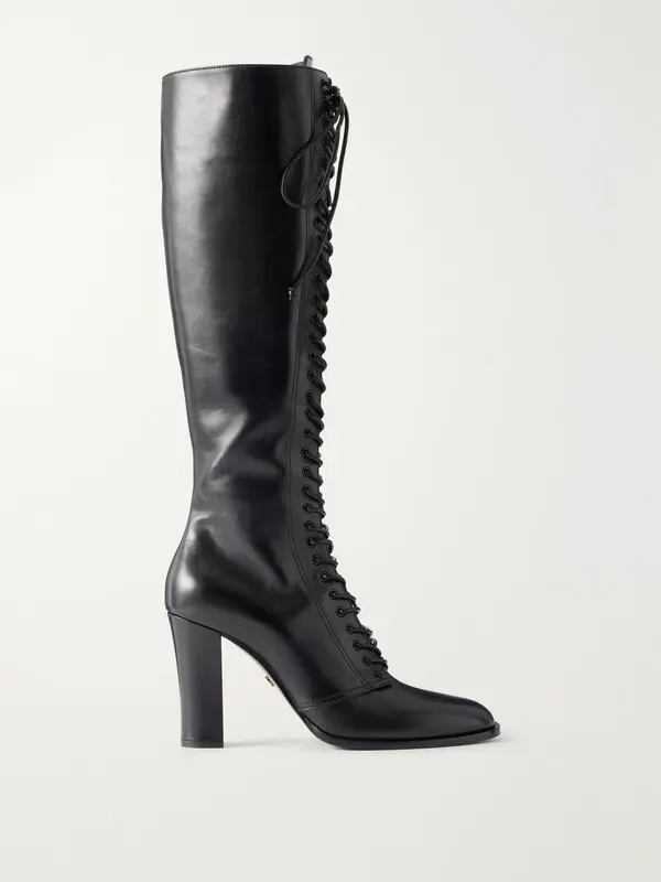 Dolce & Gabbana 90 Leather Knee-high Boots