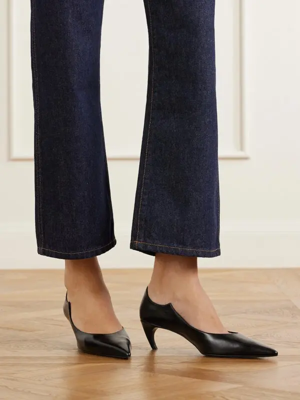 Khaite Valerie 55 Leather Pumps