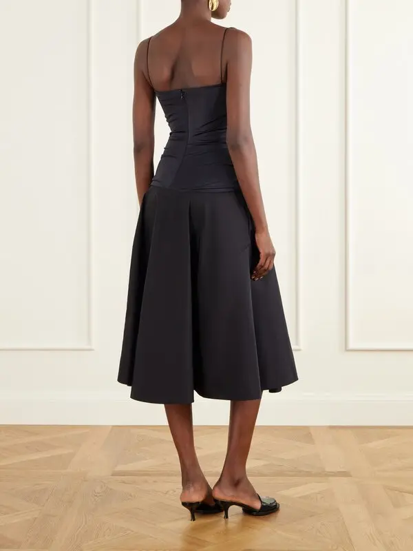 Jacquemus La Robe Paradiso Satin Midi Dress