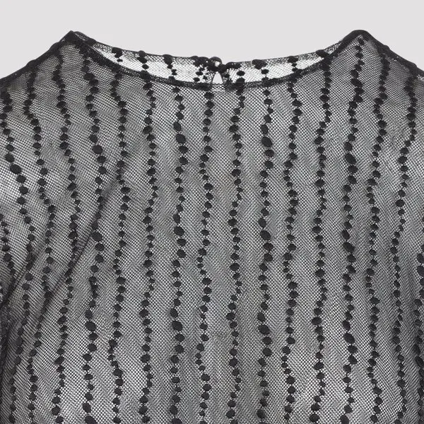 Alberta Ferretti Tulle Blouse