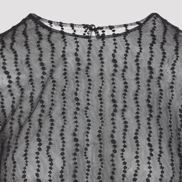 Alberta Ferretti Tulle Blouse