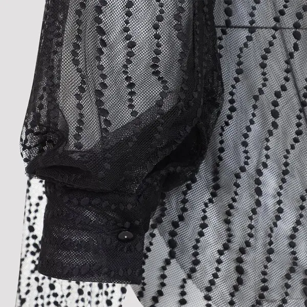 Alberta Ferretti Tulle Blouse