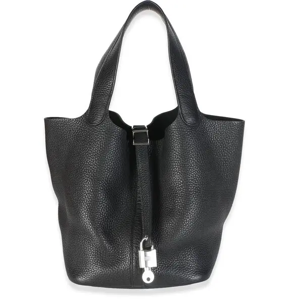 Hermès Clemence Picotin Lock 22 Phw - Black