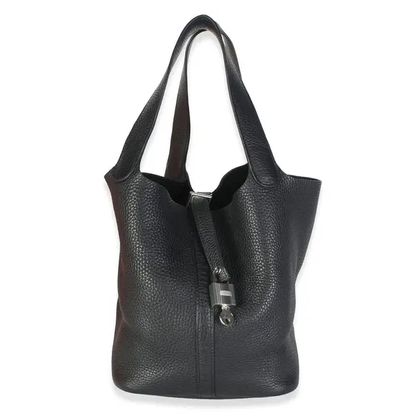 Hermès Clemence Picotin Lock 22 Phw - Black