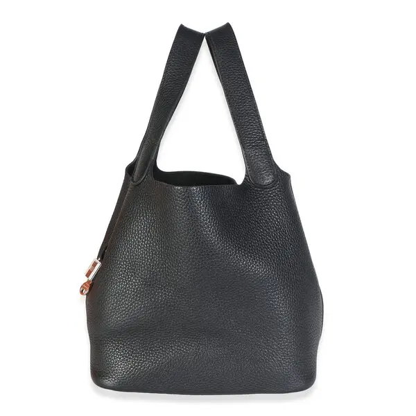 Hermès Clemence Picotin Lock 22 Phw - Black