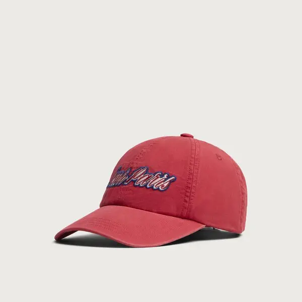 AMI Paris Washed Cotton Embroidered Cap