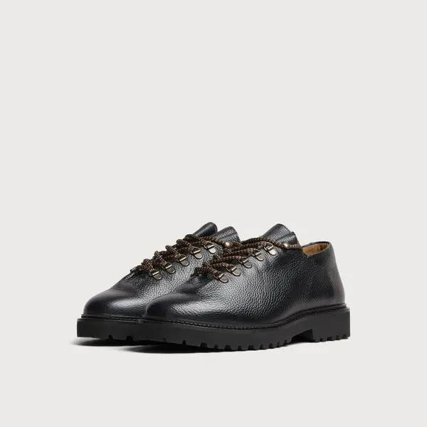 JACQUES SOLOVIERE Rasmus Grain Low Hiker - Black