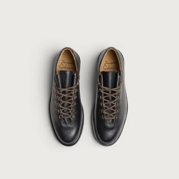 JACQUES SOLOVIERE Rasmus Grain Low Hiker - Black