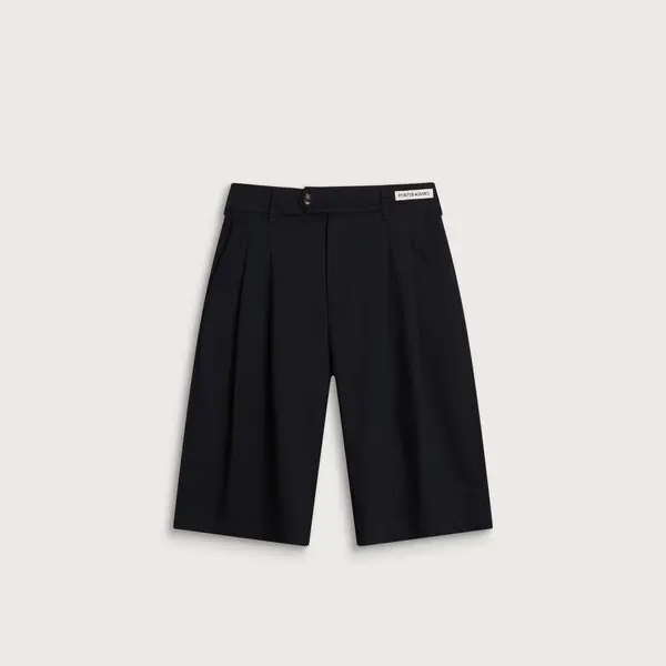 PORTER JAMES Double Pleated Shorts
