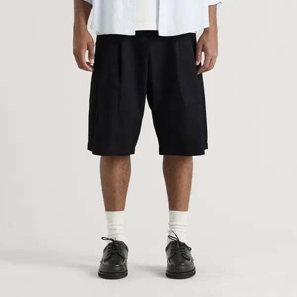 PORTER JAMES Double Pleated Shorts