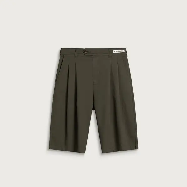 PORTER JAMES Double Pleated Shorts