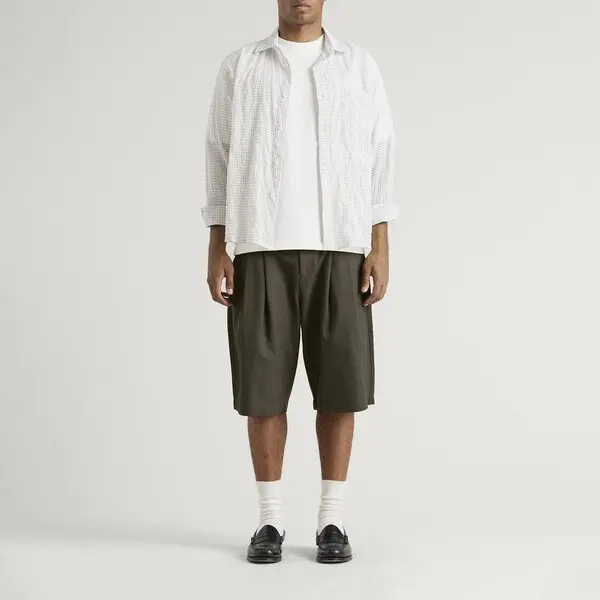 PORTER JAMES Double Pleated Shorts