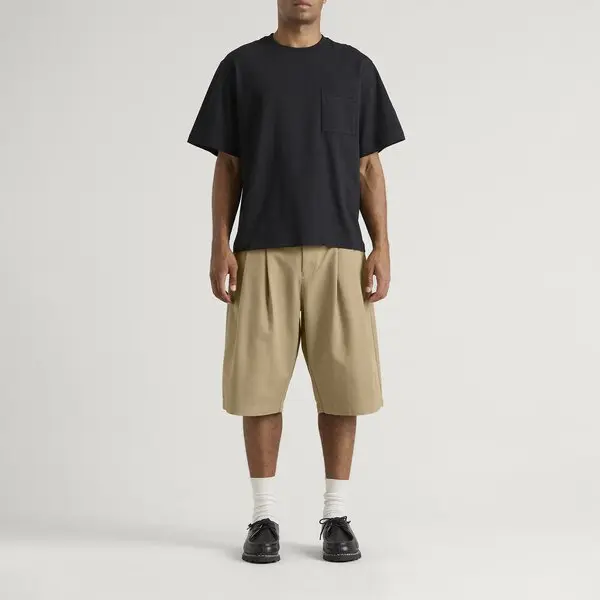 PORTER JAMES Double Pleated Shorts