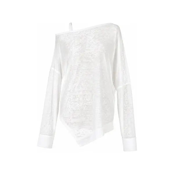 YOGI8APPAREL Oversized Off The Shoulder Cotton Polyester Top