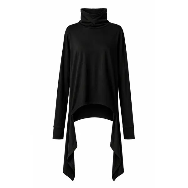 YOGI8APPAREL Soft Rebellion Longline Turtleneck Top