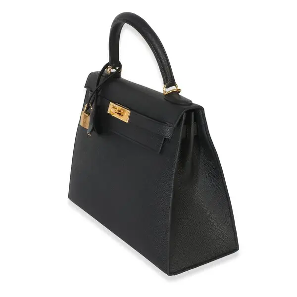 Hermès Epsom Sellier Kelly 28 Ghw - Black