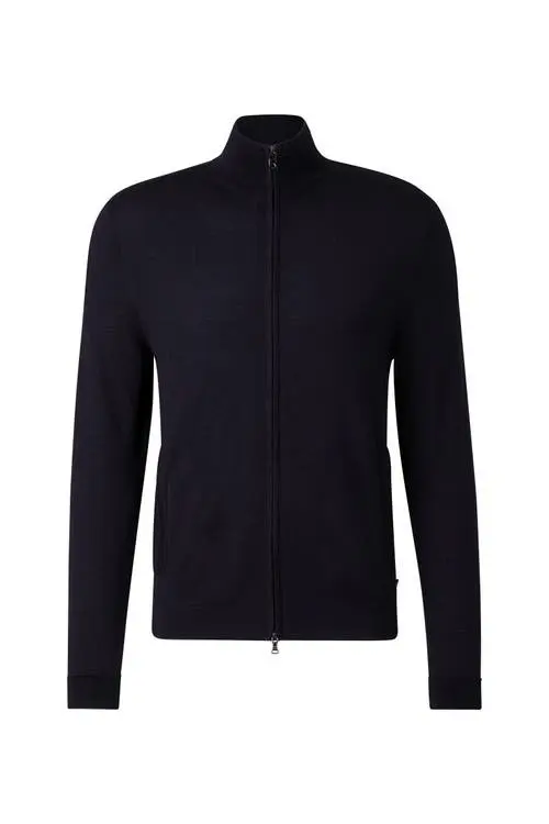Bogner Knit Jacket Oscar - Navy Blue