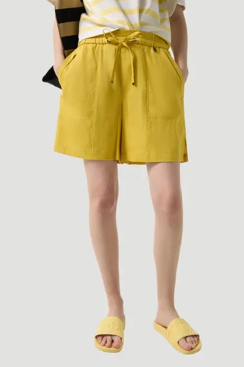 Bogner Linen Blend Shorts Carmel