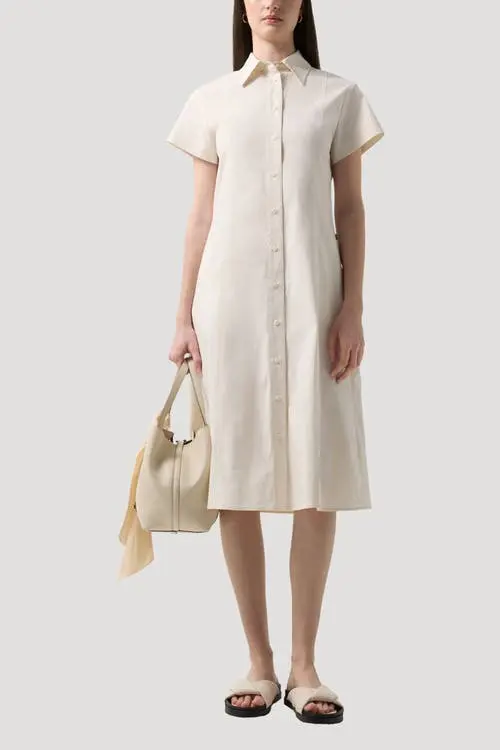 Bogner Poplin Blouse Dress Alison - Cream
