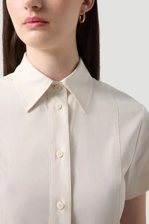 Bogner Poplin Blouse Dress Alison - Cream
