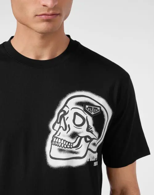 Philipp Plein T-shirt Round Neck Ss Skull