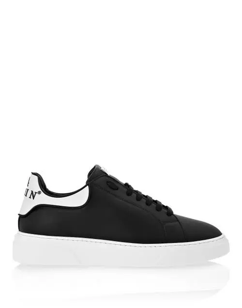 Philipp Plein Leather Runner Big Bang Skull