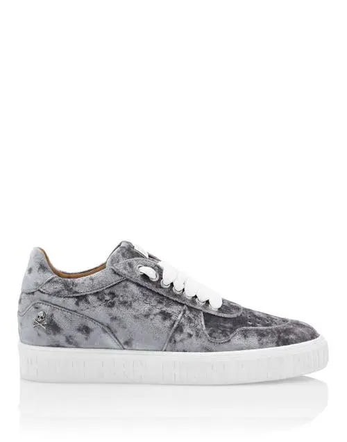 Philipp Plein Velvet Lo-top Sneakers Plein Hurricane - Grey