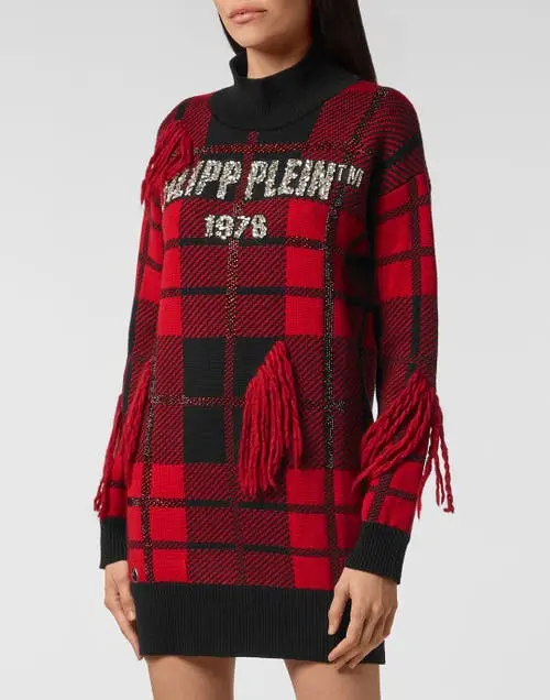 Philipp Plein Pullover Round Neck Ss Tartan