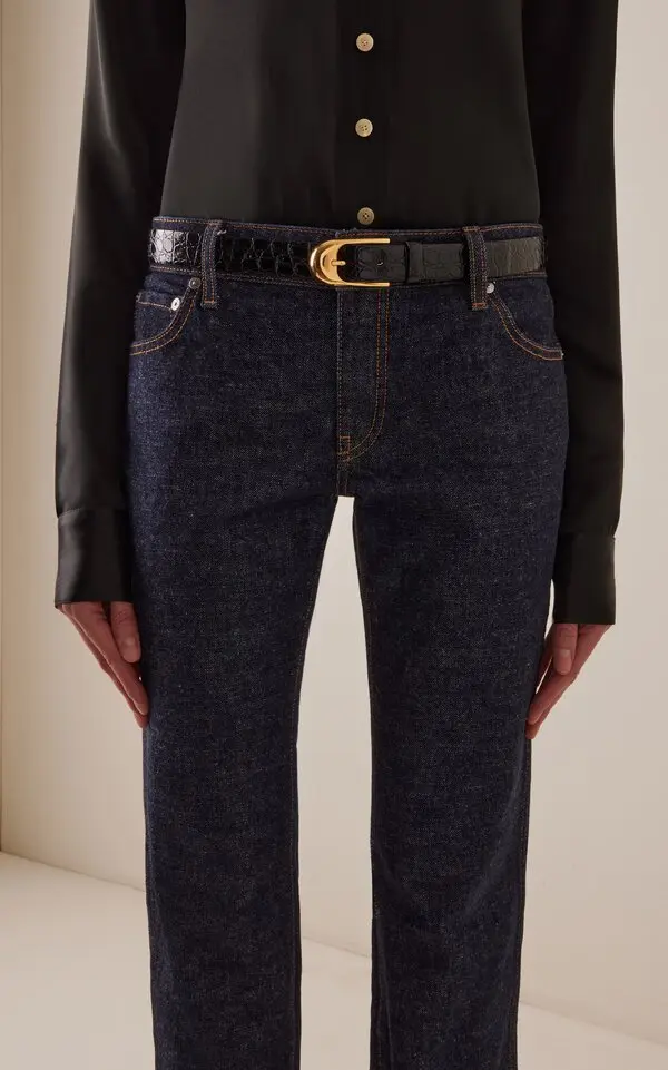 Khaite Dome Leather Belt