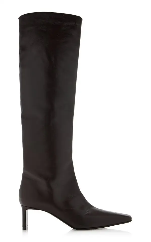 Khaite One Knee-high Leather Boots