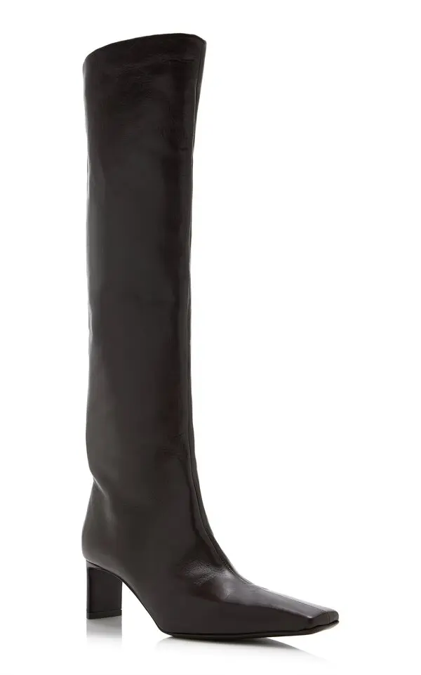 Khaite One Knee-high Leather Boots
