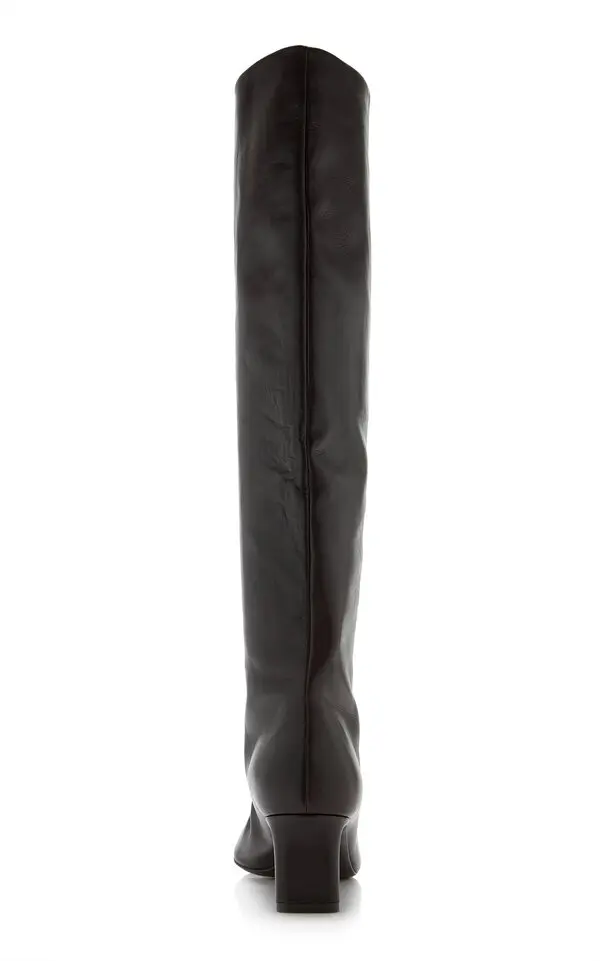 Khaite One Knee-high Leather Boots