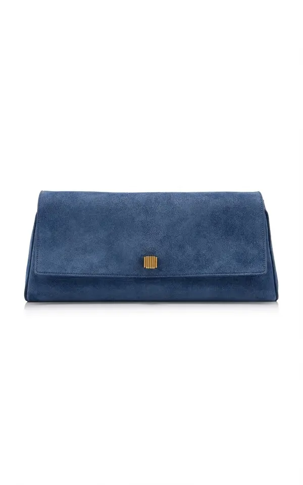 Khaite Audrey Suede Clutch