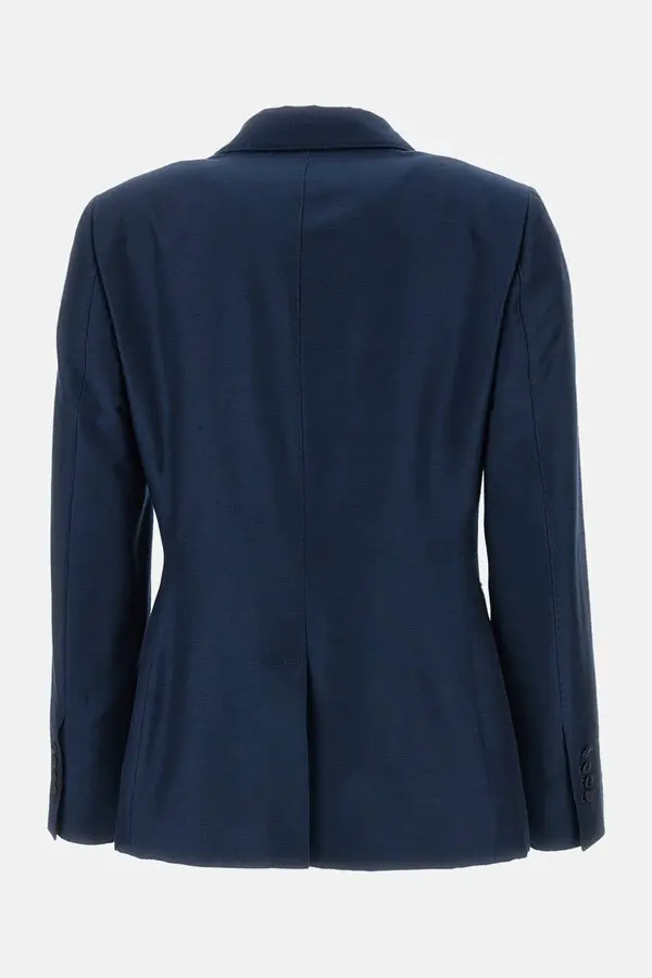Alberto Biani Double-breasted Tuxedo Blazer - Blu
