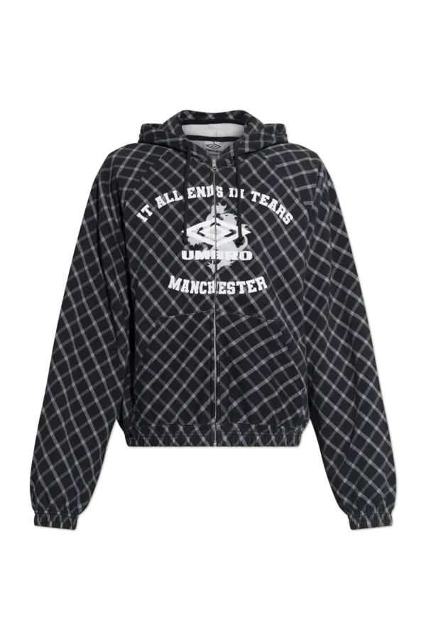 UMBRO Plaid Pattern Sweatshirt