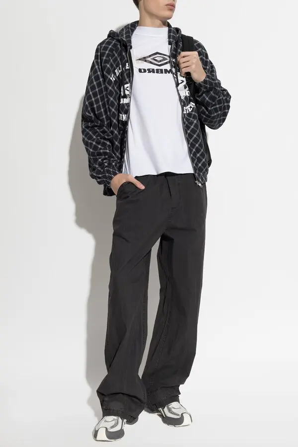 UMBRO Plaid Pattern Sweatshirt