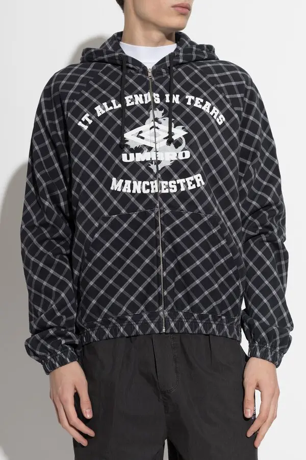 UMBRO Plaid Pattern Sweatshirt