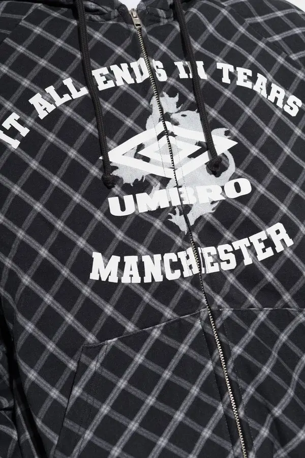UMBRO Plaid Pattern Sweatshirt