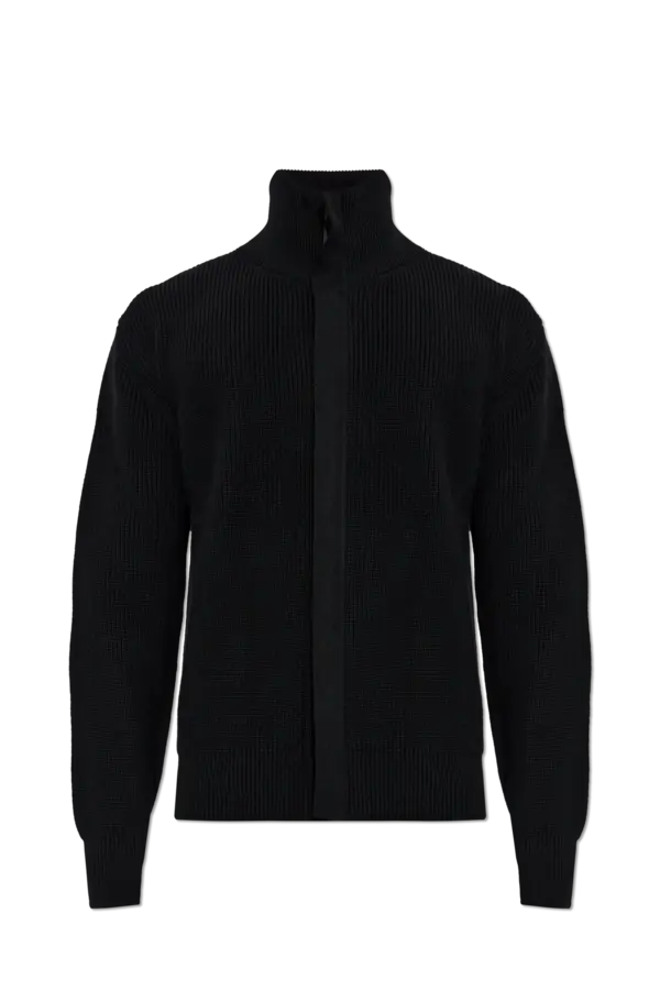 Woolrich Wool Cardigan With Stand-up Collar