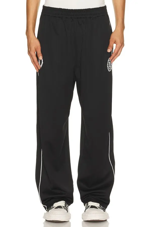 We11Done Piping Track Pants - Black