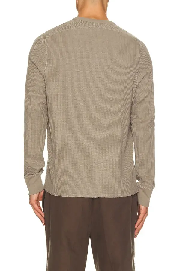 SKIMS Waffle Cropped Slim Henley
