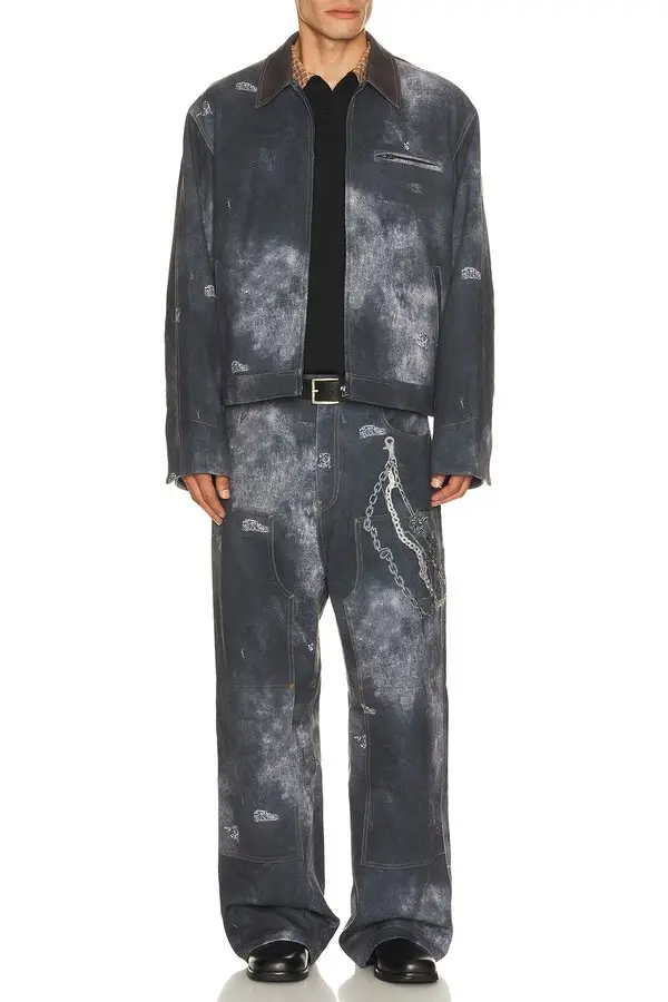 We11Done Trompe L'oeil Denim Carpenter Pants