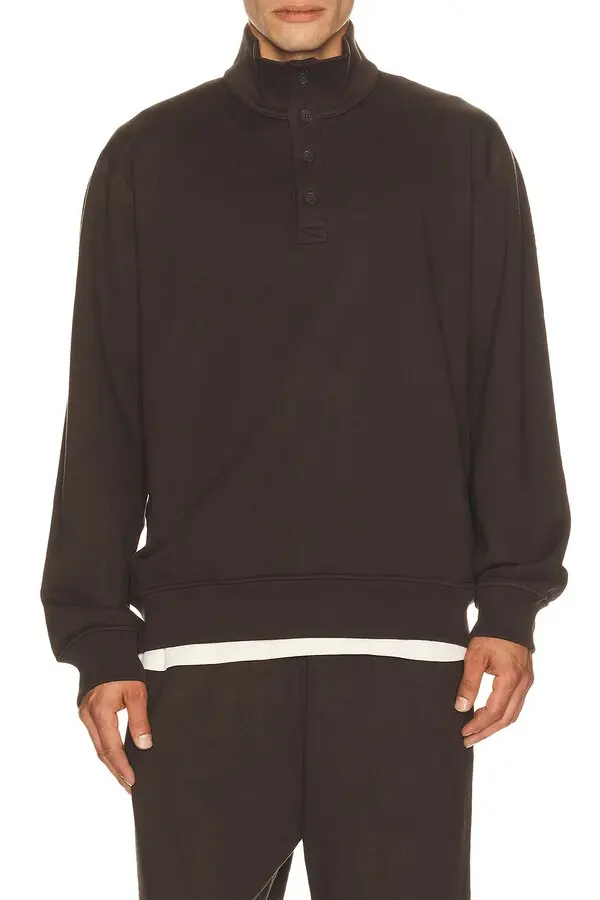 Reigning Champ Midweight Terry Standard Button Mockneck